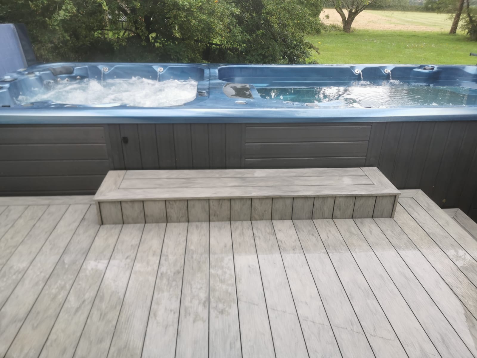 Hot tub decking - TKE Landscaping